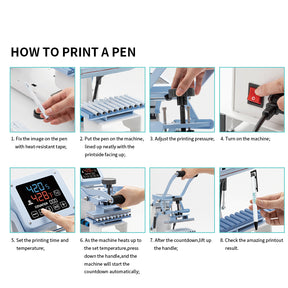 Pen Heat Press Machine for Sublimation Pens Bulk Printing Logo Pattern ...