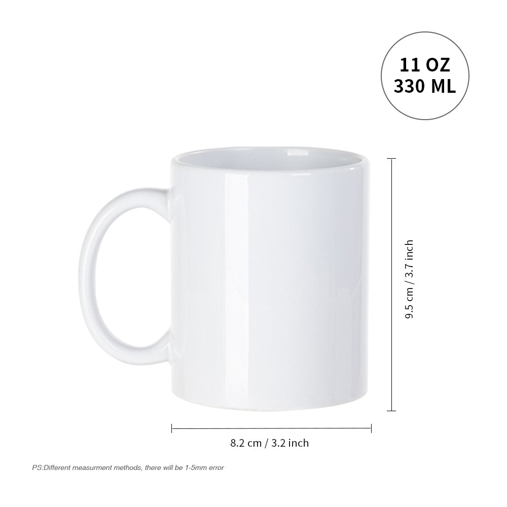 Wholesale 11 OZ Sublimation Mugs Blanks Coffee Mugs White Ceramic Cups ...