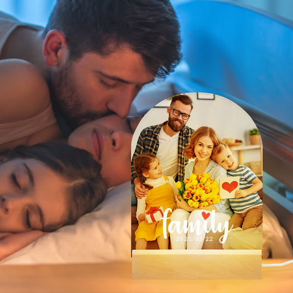 Wholesale 6" x 8" Sublimation LED Acrylic Arch Photo Frames Night Ligh ...
